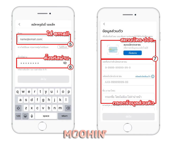 สมัคร True Wallet ผ่านแอปทรูมันนี่ วอลเล็ท ง่ายๆ ด้วยตัวเอง - Moohin